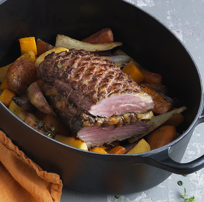 Rôtis de « Tendre Magret » de canard Montfort, farcis aux champignons ...