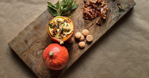 Ravioli Giovanni Rana aux Artichauts avec bacon, sauge et potiron doux ...