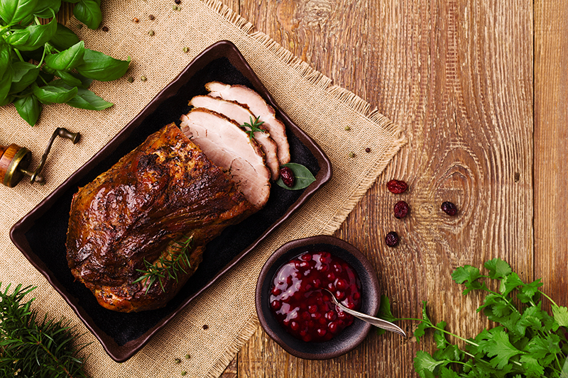 Rôti de porc au sirop de cranberry Maple Joe® | A Vos Assiettes