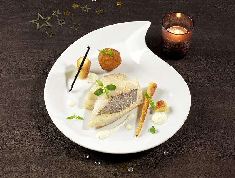 Filets de Saint-Pierre émulsion vanille et fève de Tonka & véritables ...