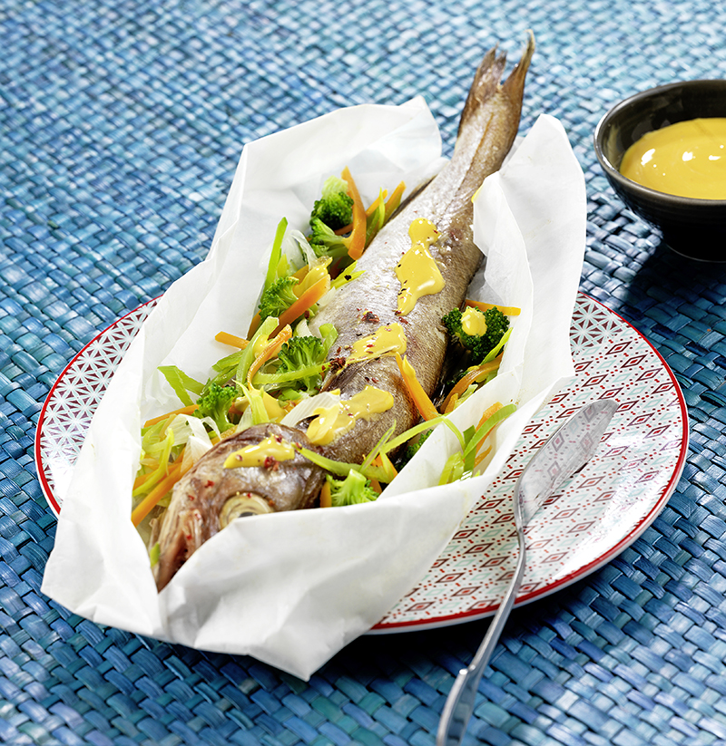 Merlan en papillote sauce safran | A Vos Assiettes