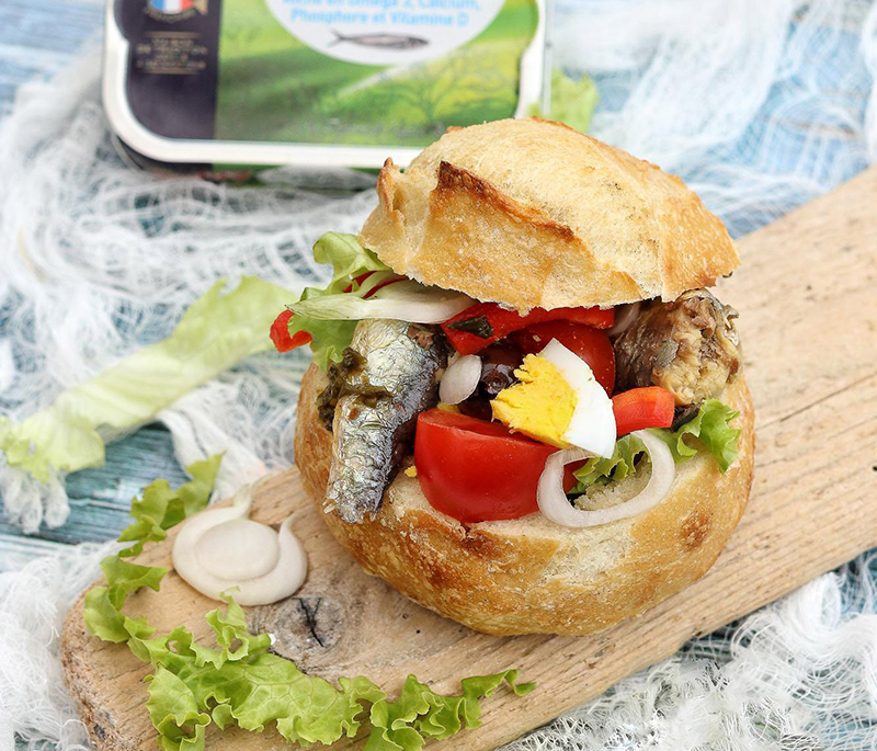 Pan Bagna aux sardines et algues bio Le Trésor des Dieux | A Vos Assiettes