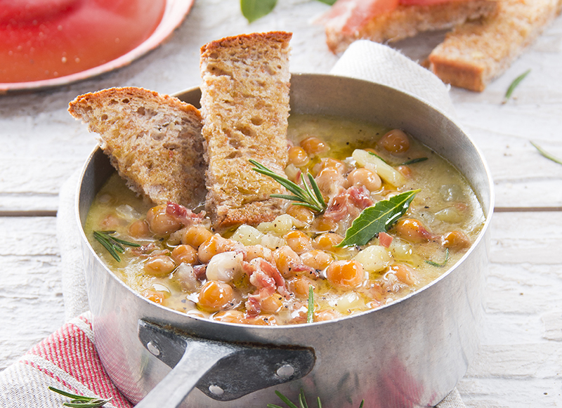 Soupe de pois chiches au Jambon de Parme | A Vos Assiettes