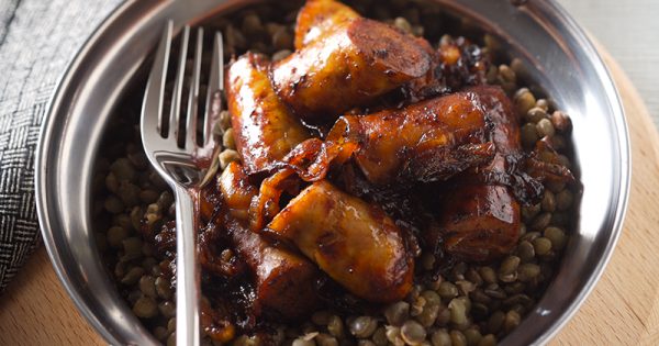 Saucisses de veau aux lentilles | A Vos Assiettes, Recettes de cuisine ...