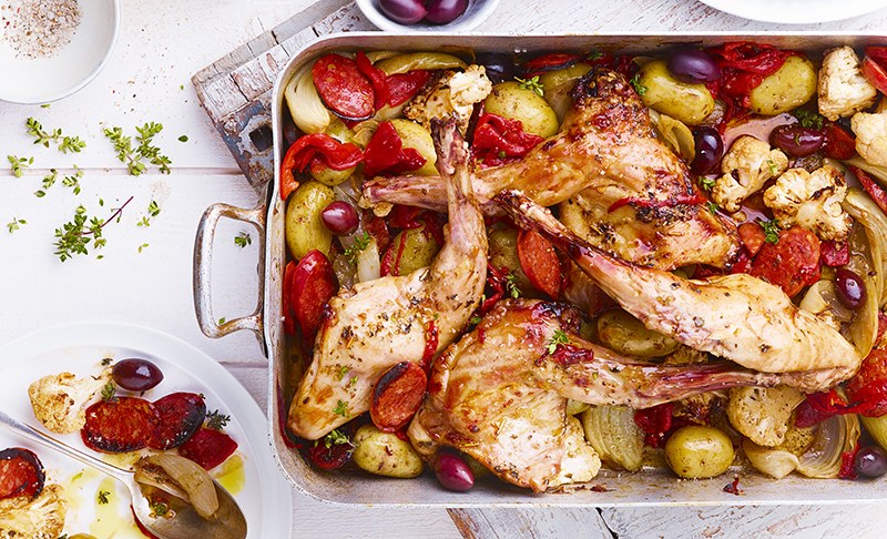 Lapin rôti au chorizo | A Vos Assiettes