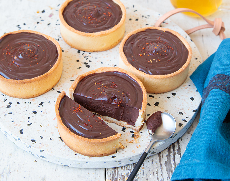 Tartelettes au chocolat et pointe de piment | A Vos Assiettes