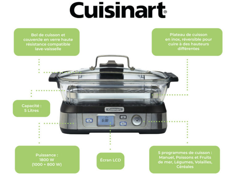 Le “Cuiseur Vapeur” Digital CookFresh™ Cuisinart® | A Vos Assiettes