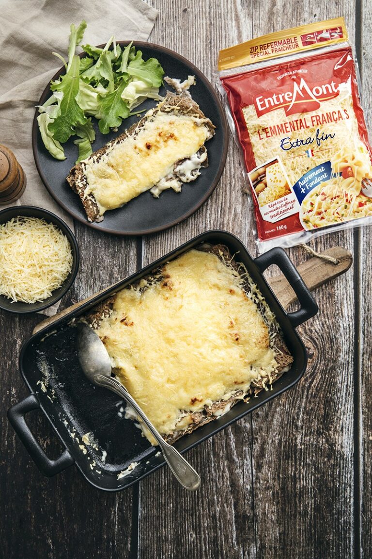 Crêpes gratinées à l'Emmental râpé Entremont | A Vos Assiettes