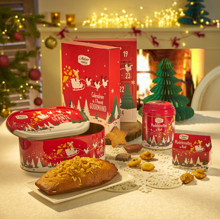 Bûche vanille-fruits rouges biscuit aux madeleines St Michel et ...