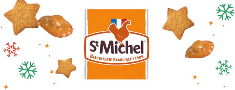 Bûche vanille-fruits rouges biscuit aux madeleines St Michel et ...