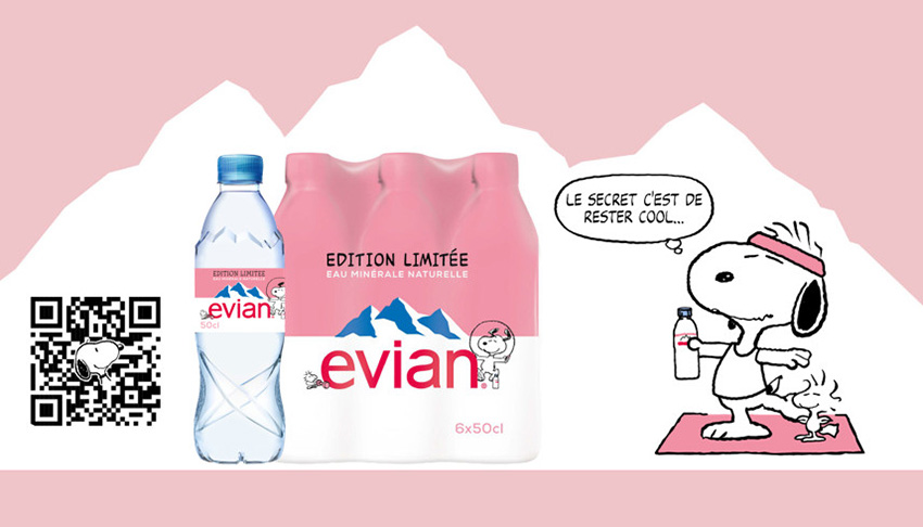 evian® x Snoopy™ challengent notre été pour une hydratation inspirante ...
