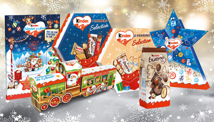 Embarquez dans l’univers magique de Noël avec les nouveautés Kinder ...