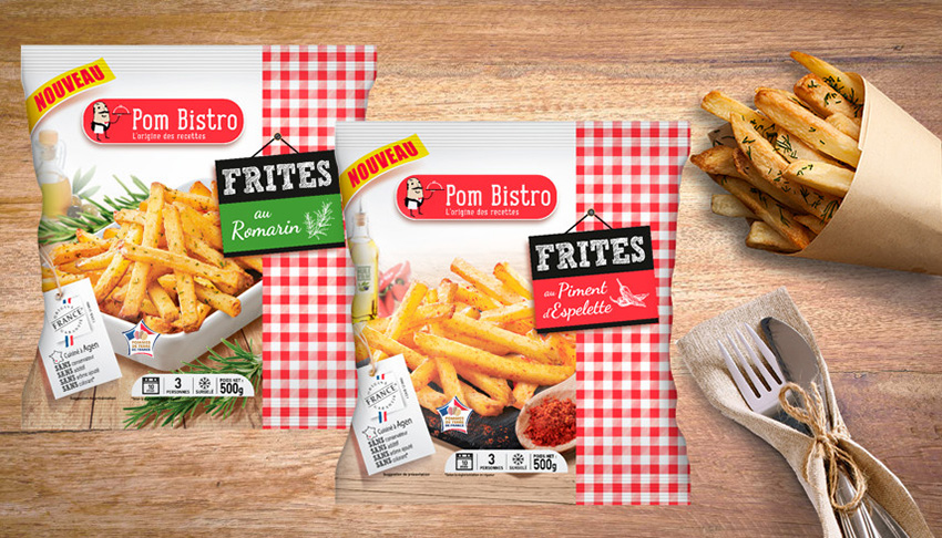 Pom Bistro lance une gamme de frites aromatisées au rayon surgelé | A ...