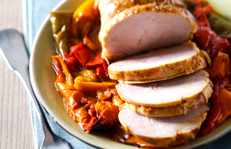 Rôti de veau aux 4 poivrons | A Vos Assiettes