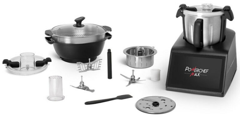 Robot culinaire connecté SCHNEIDER “POWERCHEF MAX” noir | A Vos Assiettes