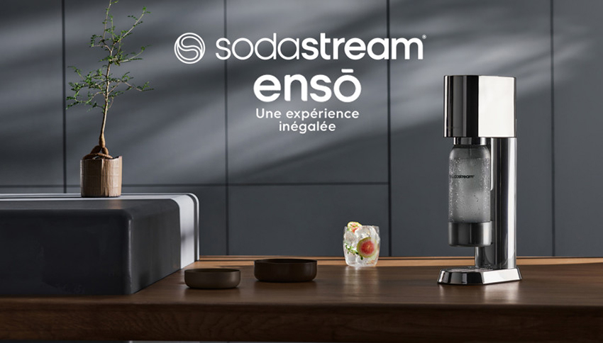 SodaStream® présente sa nouvelle machine Ensō™ | A Vos Assiettes