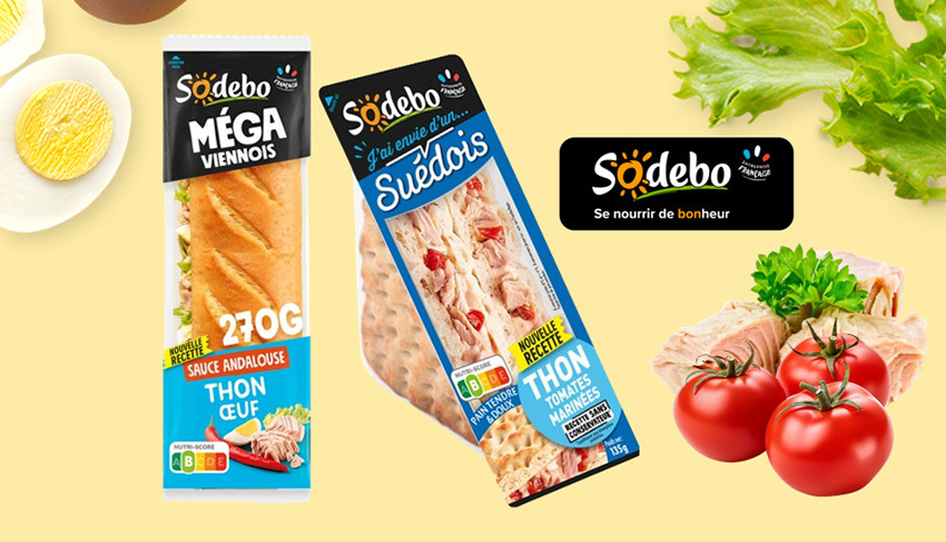 Sodebo dévoile 2 nouvelles recettes de sandwiches ! | A Vos Assiettes