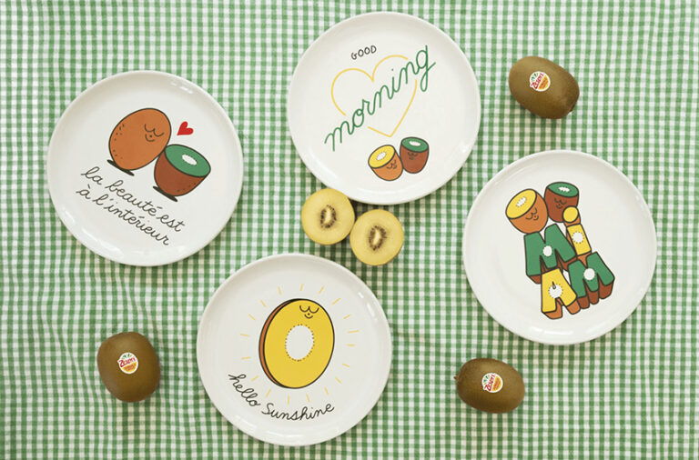 Nouvelle collection exclusive d’assiettes Zespri™ illustrées par Jean ...