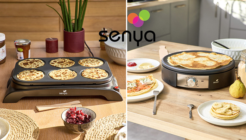 Crêpes party à la maison : deux crêpières by SENYA pour toutes les ...